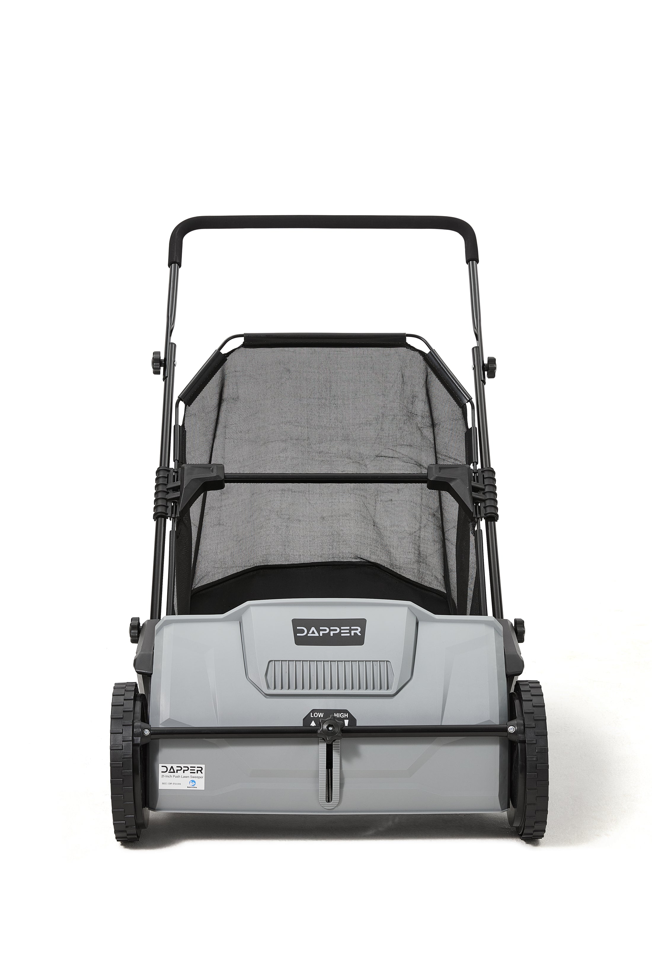 21-Inch Push Lawn Sweeper, Grass, Lawn and Leaf Cleanup Collector with – Dapper Supply